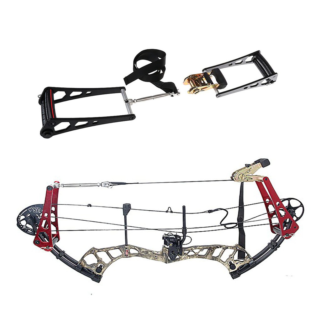 Aluminum Alloy Full Split Ratchet-Loc Archery Compound Bow Press String ...