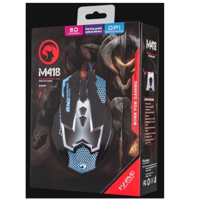 Marvo Optical Gaming Mouse รุ่น M-418เป็นเม้าส์เกมขั้นเทพ สามารถปรับ ...