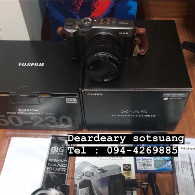 ขาย Fuji xa5 ️ไม่มีตำหนิใดใด ขอรูปเพิ่มเติมได้ค่ะ ‼️ แถม ‼️ - เลนส์ ซูม 50-230 ️ - ผ้าเช็ดกล้อง ...