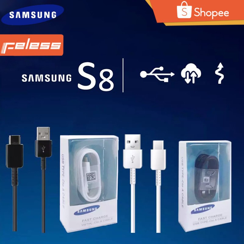 สายชาร์จ samsung usb Type-c 1.2m Fastcharger ของแท้ รองรับ รุ่น S8 S8+ S9 S9+ Note8 9 / A5 /A7 ...