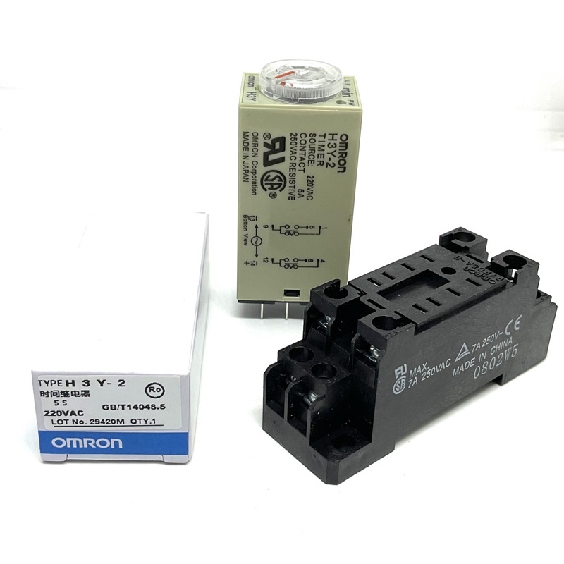 ทามเมอร์ H3Y-2. 220VAC Omron พร้อมซ็อกเก็ต 1S 3S 5S 10S 30S 60S 5M 10M 30M 60M | Shopee Thailand