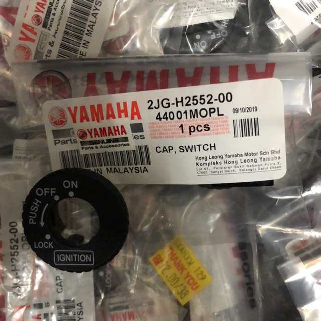 Yamaha KEY CAP KUNCI SWITCH 100%ORIGANAL YAMAHA HLY | Shopee Thailand