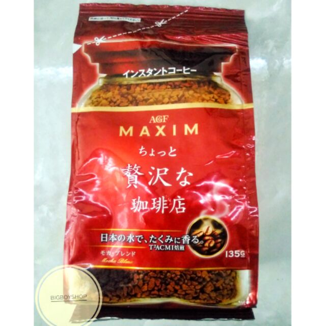 กาแฟ AGF MAXIM แบบถุง Refill สูตร Gorgeous Blend - 135g | Shopee Thailand