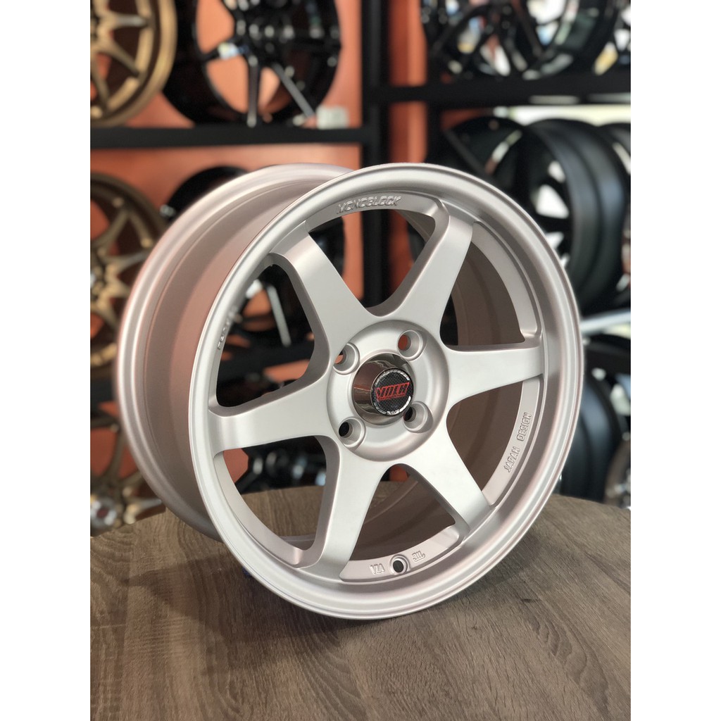 ล้อแม๊ก VOLK Racing Wheel ขนาด 15"X7" ET:35 PCD:4x100 สีบรอน 6ก้าน ...
