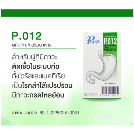 P.012 ผลิตภัณฑ์เสริมอาหาร สำหรับผู้ที่มีภาวะติดเชื้อในระบบท่อทั้งไวรัส ...