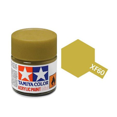 สีสูตรน้ำทามิย่า Tamiya Acrylic XF60 Dark Yellow 10ml | Shopee Thailand