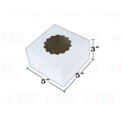 กล่องเค้กชิ้น ขนาด 5x5x3 นิ้ว (100 ใบ) MP034_INH109 | Shopee Thailand