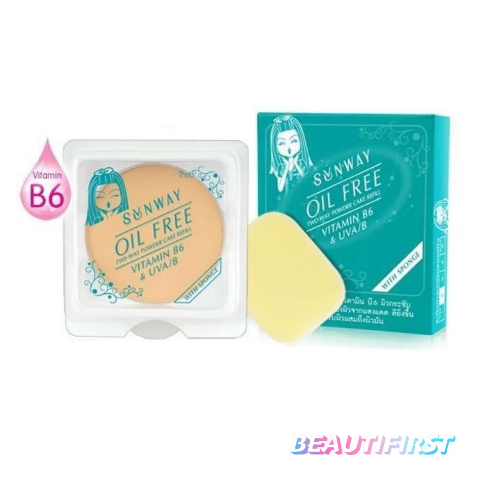 รีฟิลแป้งตลับ Sunway Oil Free Two-Way Powder Cake Refill | Shopee Thailand