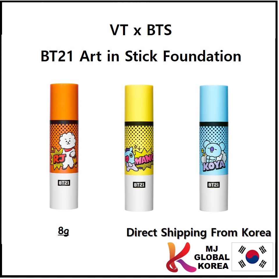 [VT X BTS] BT21 Art in Stick รองพื้น 8 กรัม | Shopee Thailand