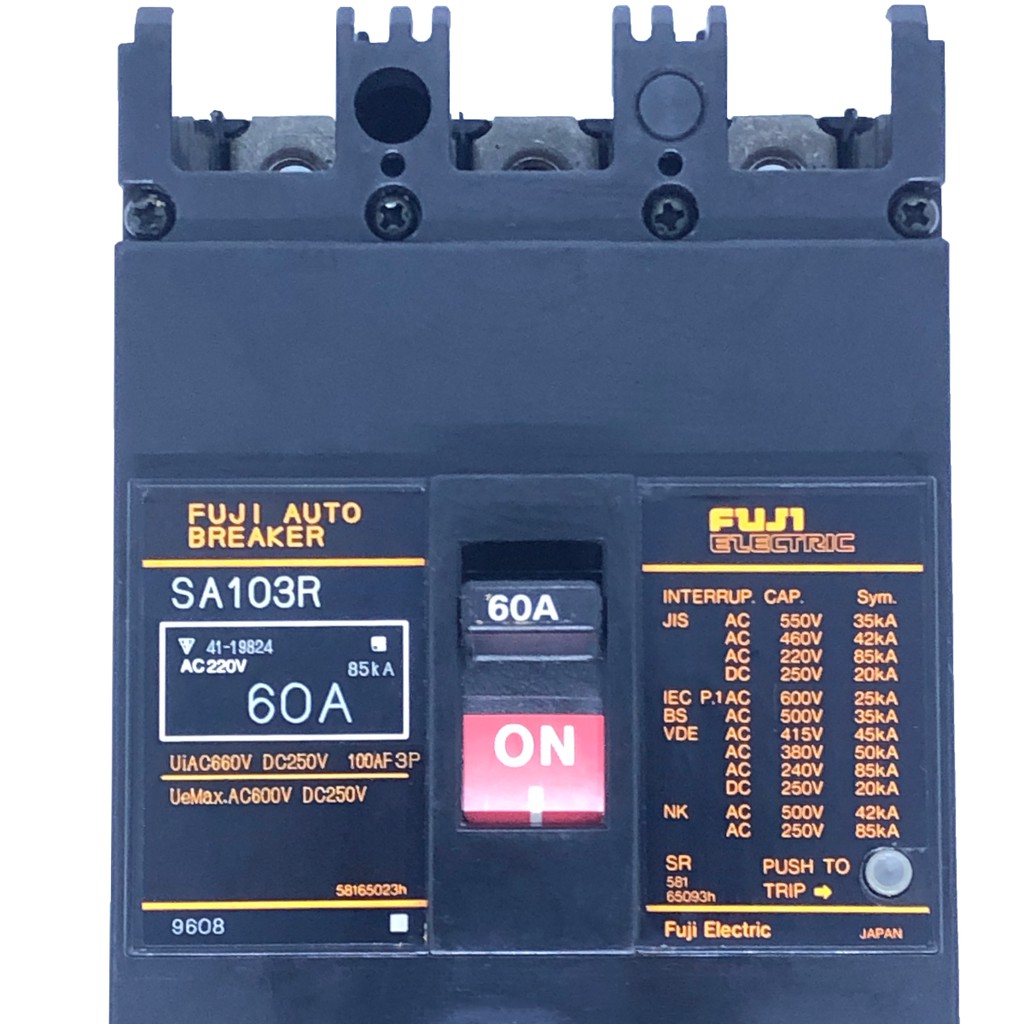 ฟูจิ เบรกเกอร์ 3 สาย ของแท้ Fuji Auto breaker SA103R AC220V 3P (40A ...