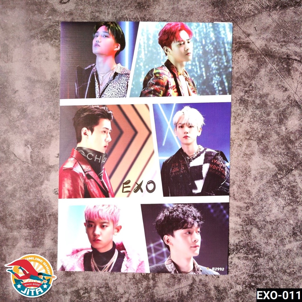 Poster A3 โปสเตอร์ EXO เอ็กโซ ขนาด A3 (ใหญ่กว่า A4) 42x29 cm | Shopee Thailand
