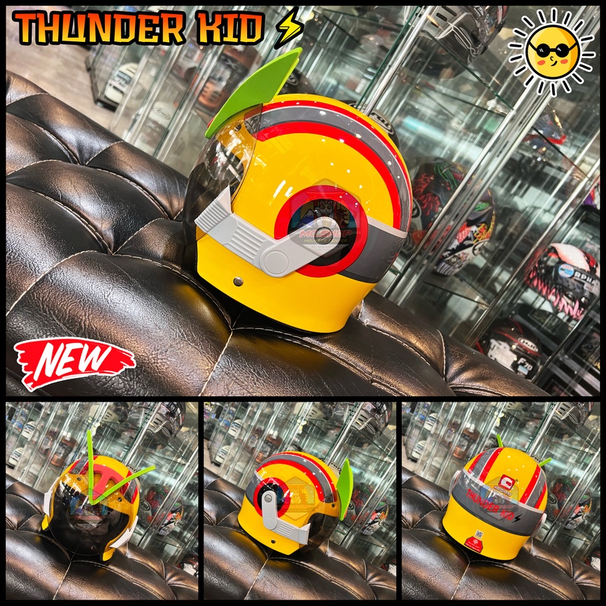 หมวกกันน็อคเด็ก Guardner Thunder Kid HERO มดเอ็กซ์ ลายใหม่ 2023 สีชมพู ...
