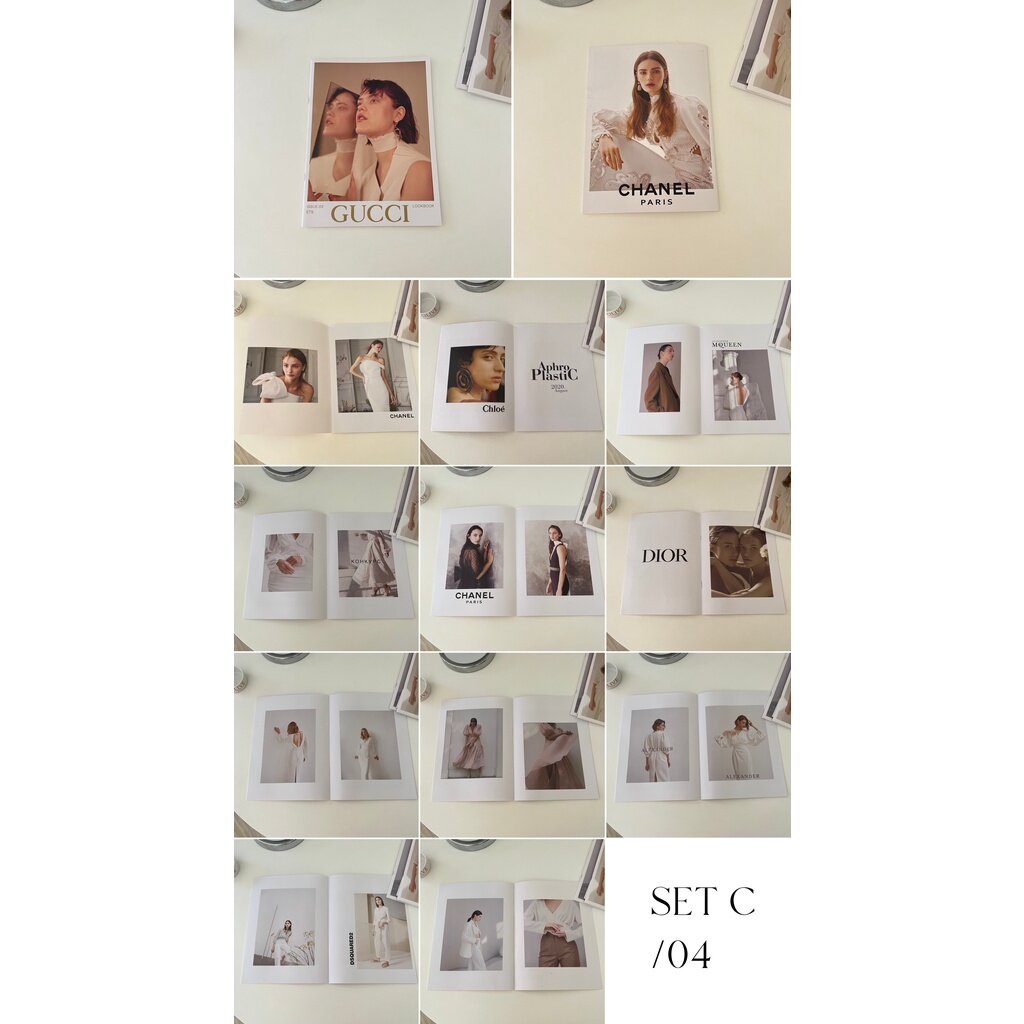 Magazine prop ( SET C ) สมุดถ่ายรูป หนังสือถ่ายรูป คาเฟ่ | Shopee Thailand