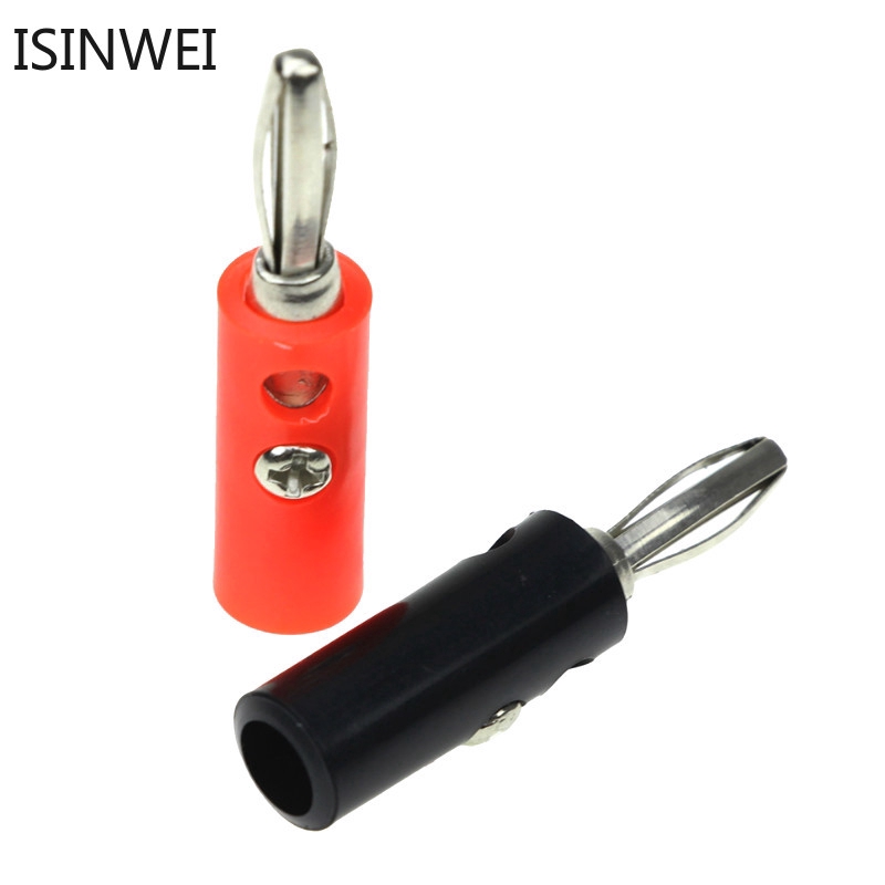 10 ชิ้น / ล็อต Amplifier Terminal Binding Post Banana Male Plug Jack ...