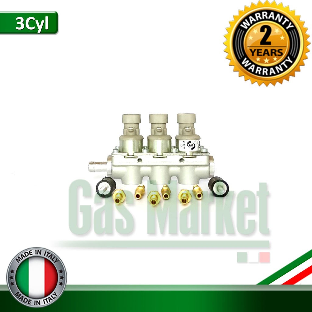 Rail Gas Injector IG7 Navajo 3 cyl - รางหัวฉีดแก๊ส ยี่ห้อ Rail IG7 ...