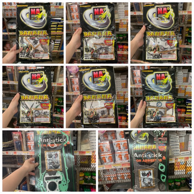 ปะเก็นชุดใหญ่ รวมรุ่น HONDA เวฟ WAVE 100 100S 110-i 125 125 ปลาวาฬ MSX Sonic TENA DASH Scoopy ...