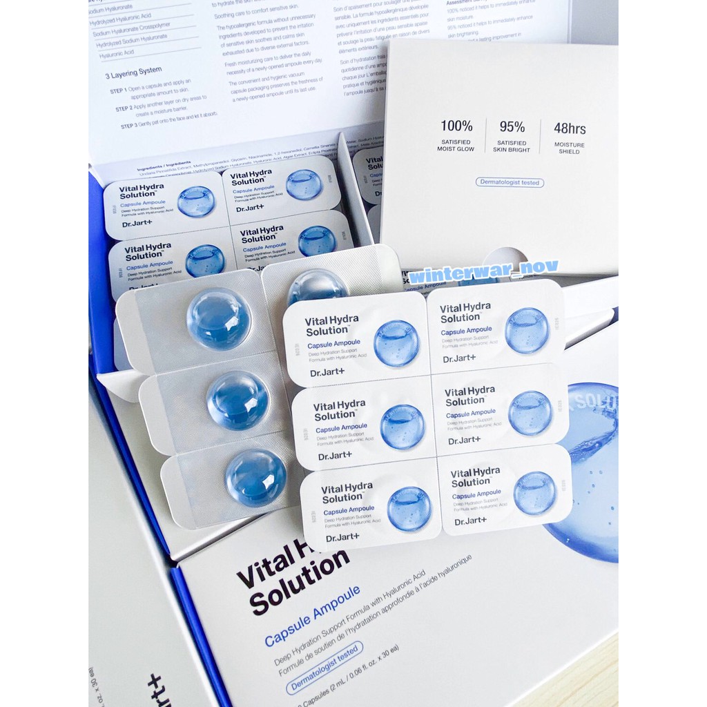 {พร้อมส่ง} Dr.Jart+ Vital Hydra Solution Capsule Ampoule 2ml | Shopee ...