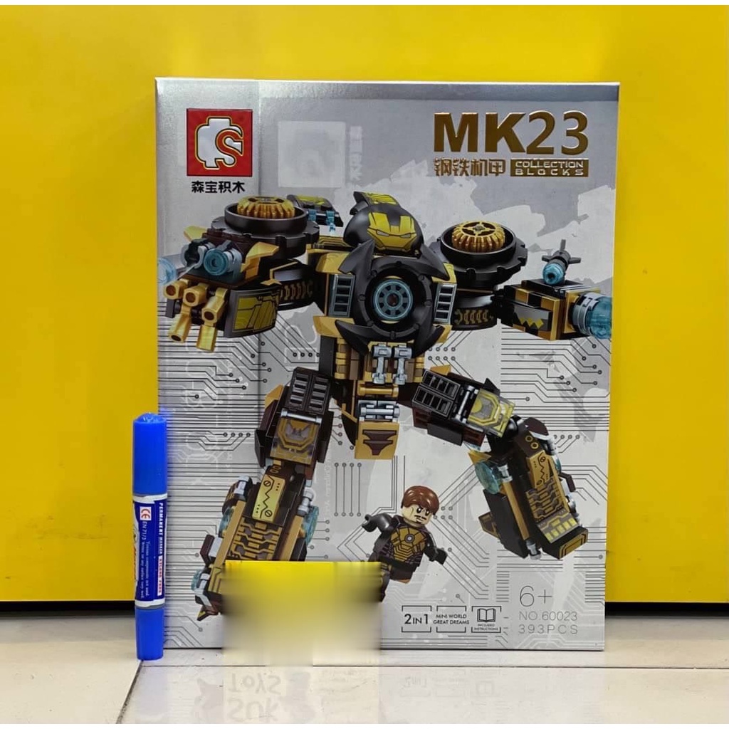 mega toys Sembo Block IRON MAN MK23 NO.60023 2 IN 1 Hulkbuster จำนวน ...