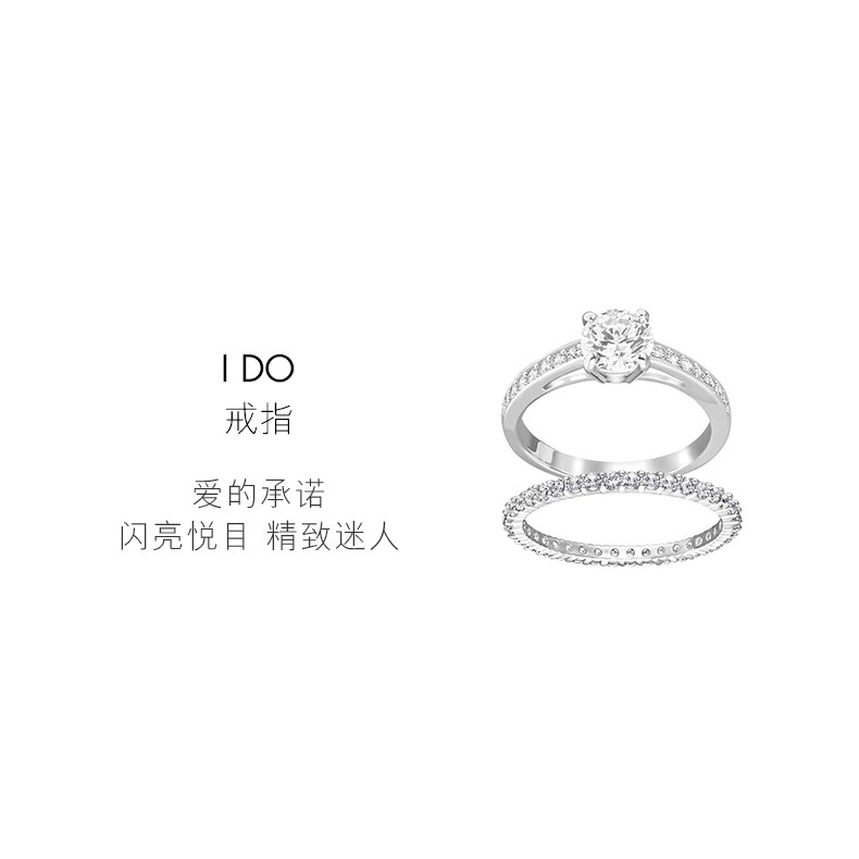 Fashion S925 Silver Ladies 2-in-1 Diamond ring | Shopee Thailand
