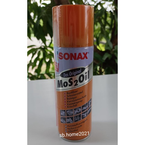 SONAX mos 2 oil ขนาด 200 ml. น้ำยาอเนกประสงค์ สเปรย์หล่อลื่น คลายน็อต ป้องกันสนิม | Shopee Thailand