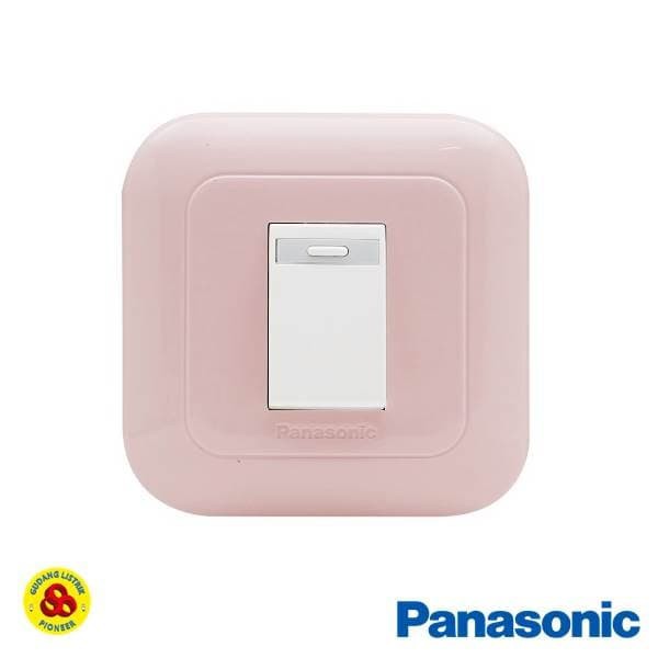 Panasonic 1G 1W Engel Switch WEJ78019TN + WEJ5531 สีชมพูพาสเทล | Shopee ...