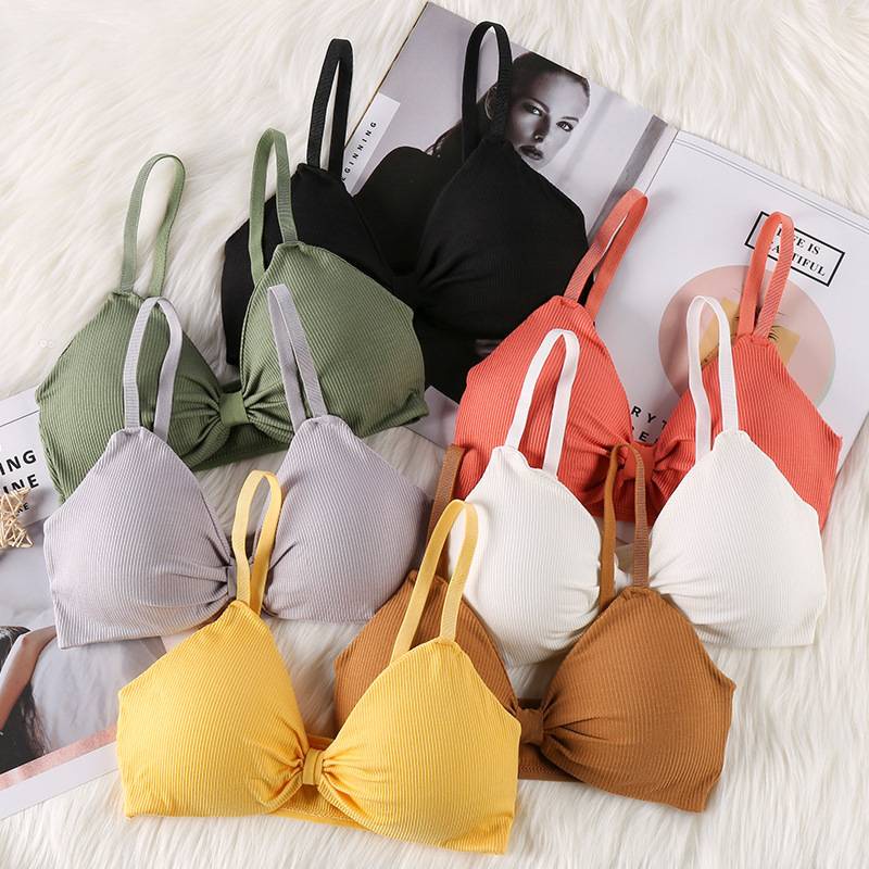 Pretty Bra PB-004 เสื้อใน ไร้โครง ผ้านุ่ม ใส่สบาย หลากสี | Shopee Thailand