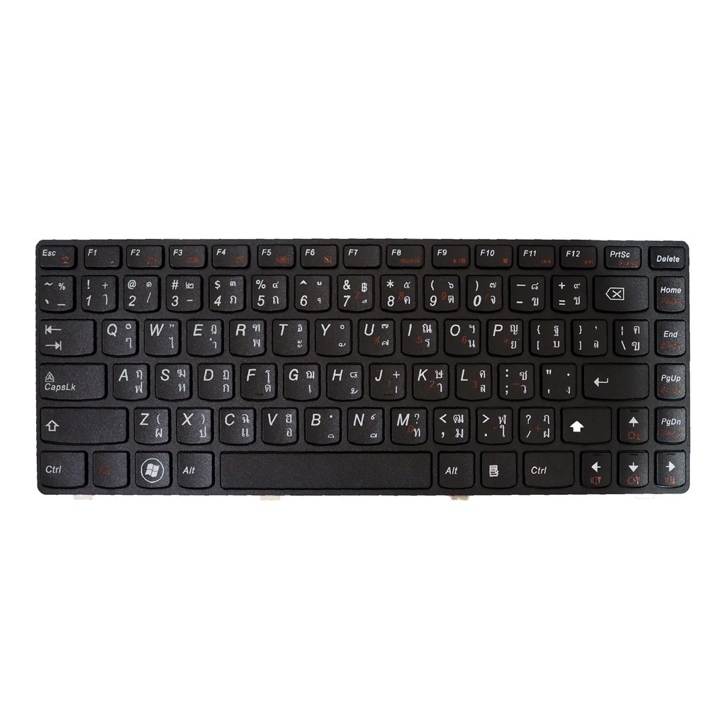 KEYBOARD:LENOVO G480 สกรีน ไทย - อังกฤษ์ แท้ ใช้ได้กับรุ่น IDEPAD G480 ...