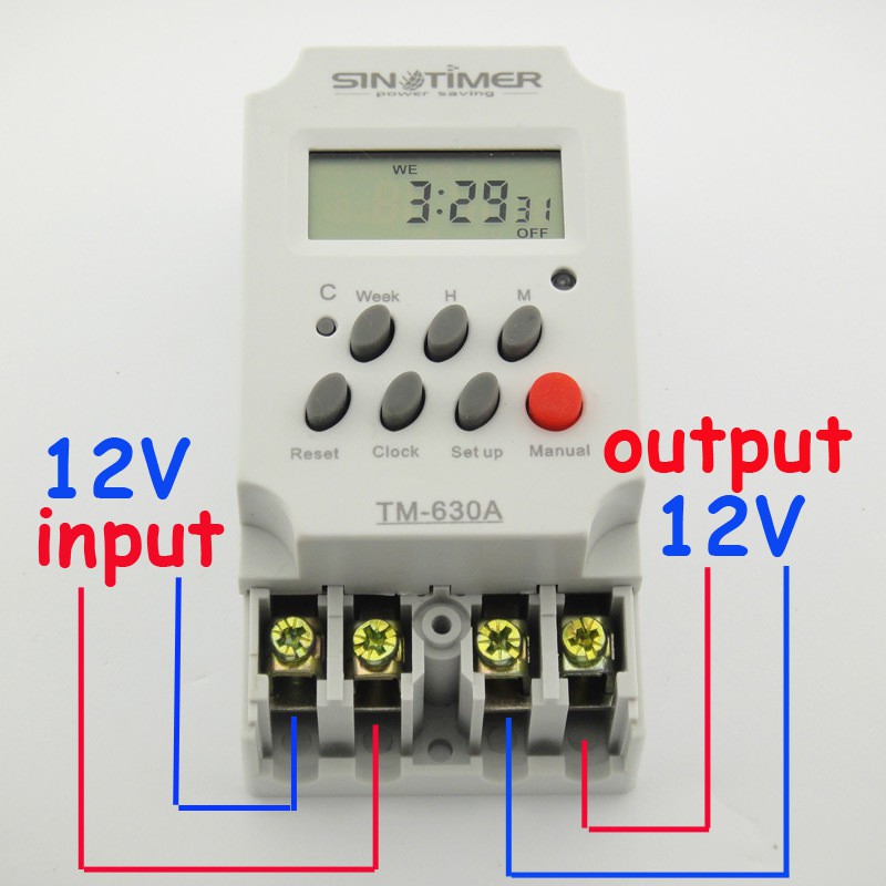 เครื่องตั้งเวลา (Timer) 30A 12V รุ่น TM630A | Shopee Thailand