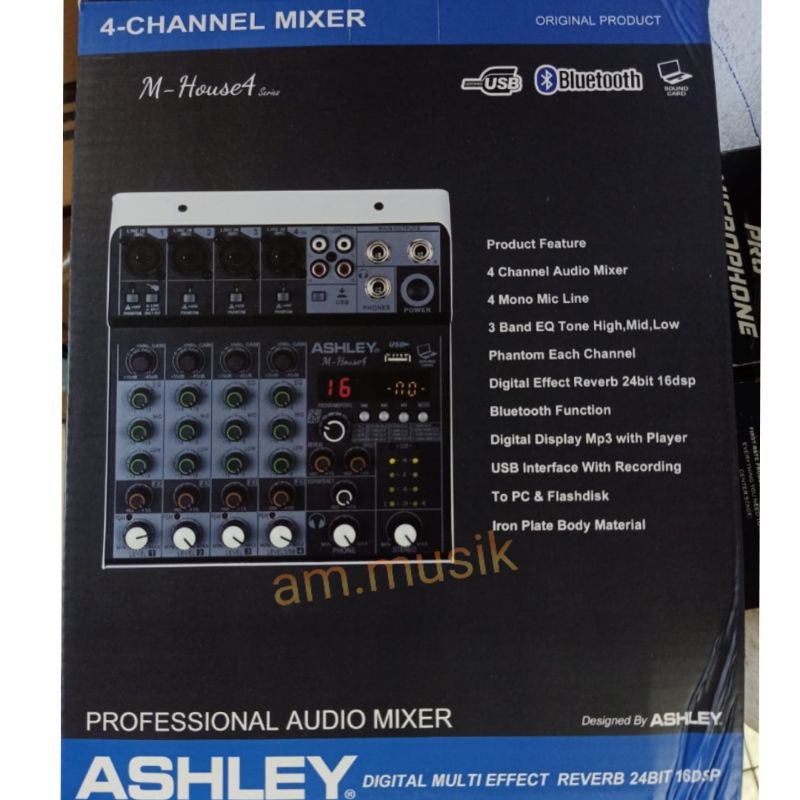 Ashley M HOUSE MIXER 4m HOUSE4 4ch 4 ช่องทาง | Shopee Thailand