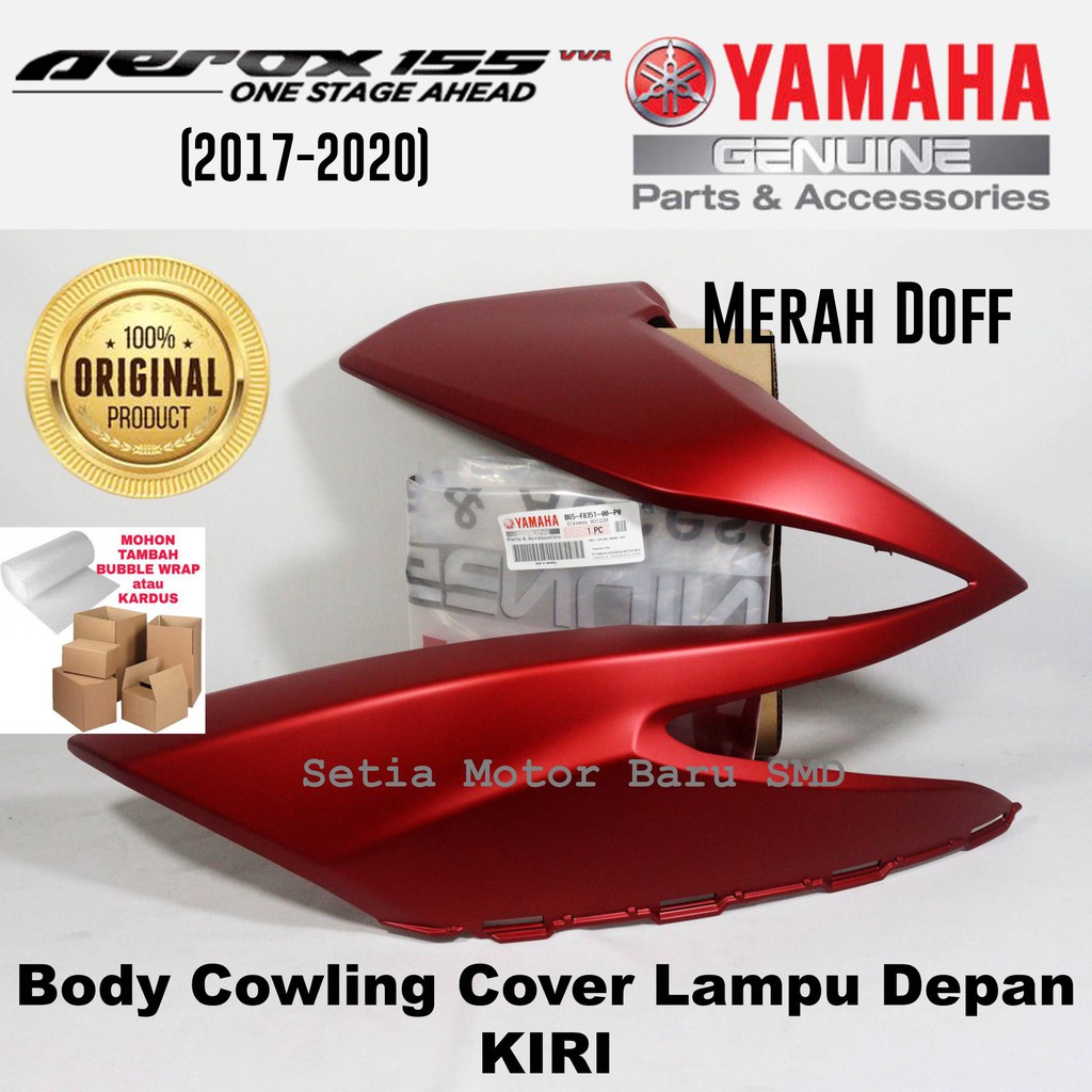 Merah Yamaha ฝาครอบไฟหน้า Body Cowling Aerox 155 เก่าสีแดง Doff ซ้าย ...