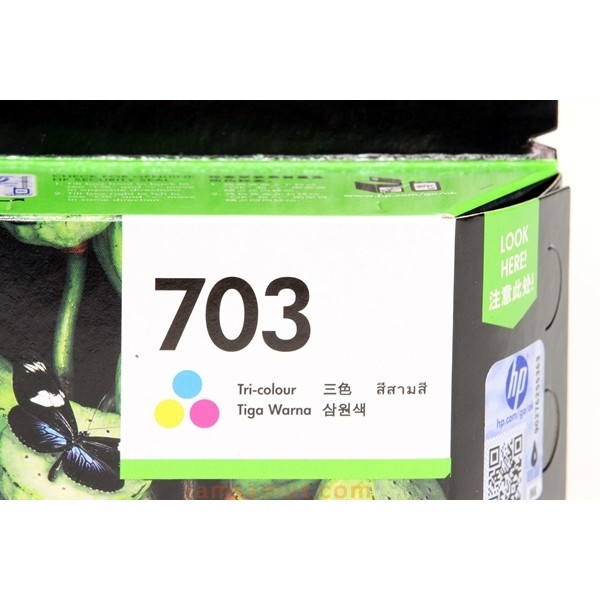 Original Ink Jet HP 703 Tri-color ตลับหมึก อิงค์เจ็ท แท้ K209A , K109A ...