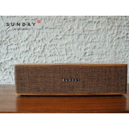 ลำโพงบลูทูธสไตล์วิจเทจ Sunday Wood Bluetooth Speaker | Shopee Thailand