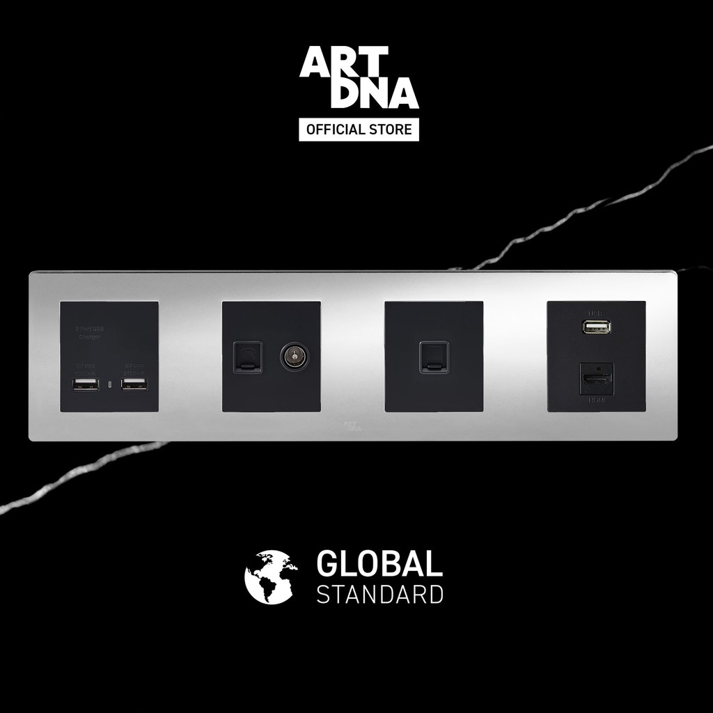 ART DNA รุ่น A77 USB +Telephone +TV +Computer +HDMI&USB Socket เฟรมขัด ...