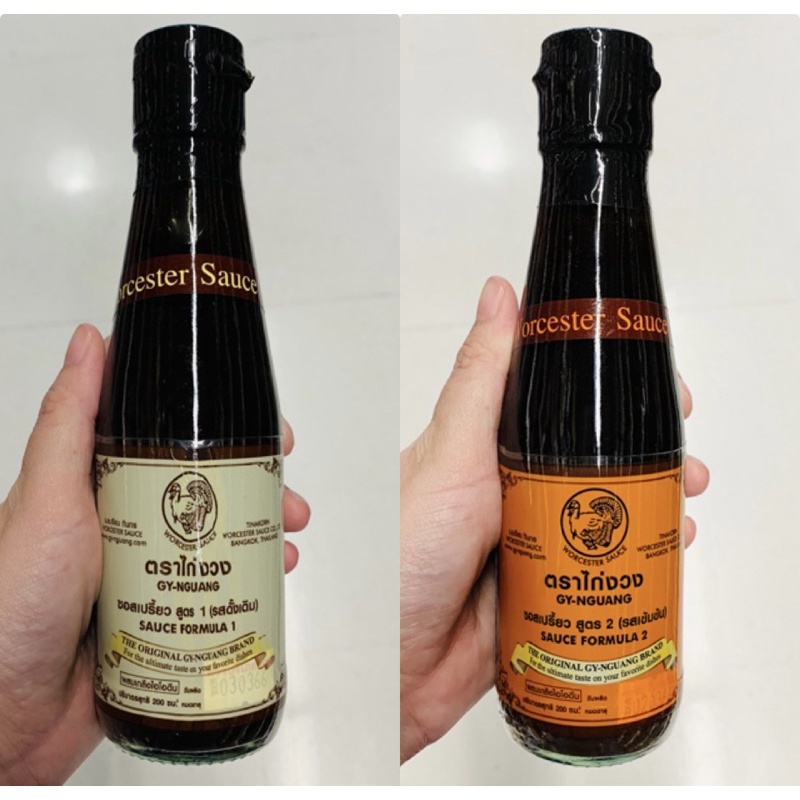 วูสเตอร์ซอส ซอสเปรี้ยว Worcester sauce ตรา ไก่งวง Gy-Nguang สูตร 1 / 2 ...