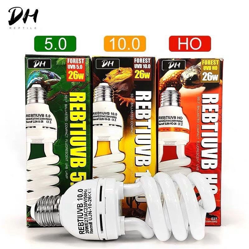 REBTI UVB 26W หลอดไฟ UVB 5.0 10.0 HO 26วัตต์ ความเข้มข้นของUVBสูง เท่าๆ ...