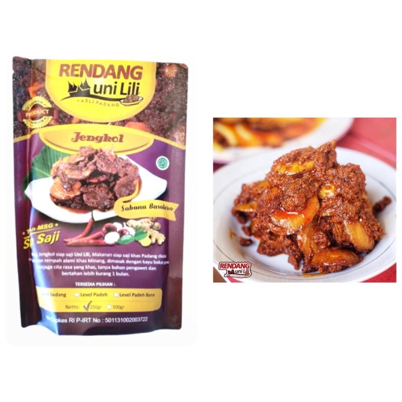 Indonesia Rendang Jengkol Uni Lili , 250 gram | Shopee Thailand