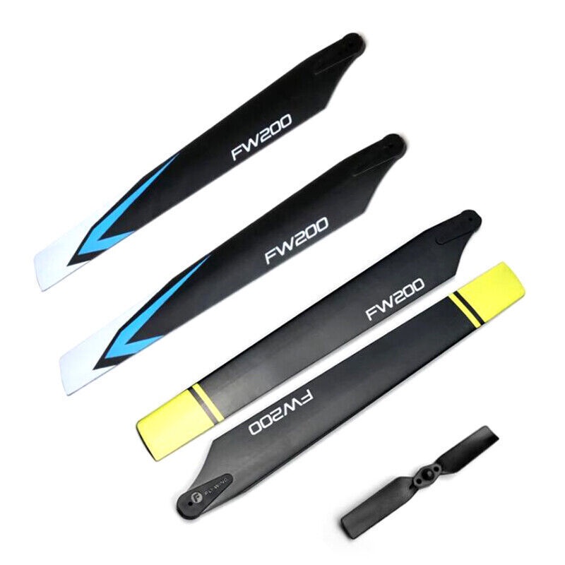 Flywing FW200 อะไหล่ใบพัดหลัก และใบพัดท้าย สําหรับเฮลิคอปเตอร์ของเล่น ...