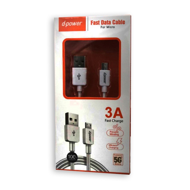 สายชาร์ต D-Power Fast Data Cable : 3A Fast Charge | Shopee Thailand