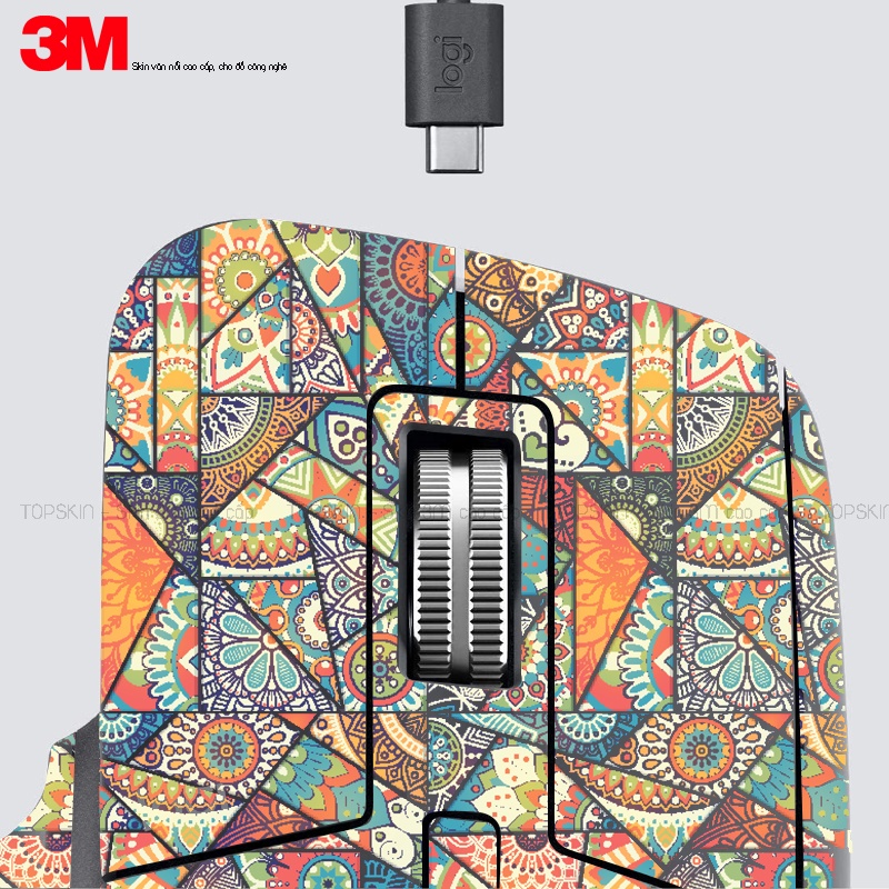 สติ๊กเกอร์เมาส์คอมพิวเตอร์ - ลายโบรเคดลายนูน Skin 3M - ใช้สําหรับเมาส์ ...