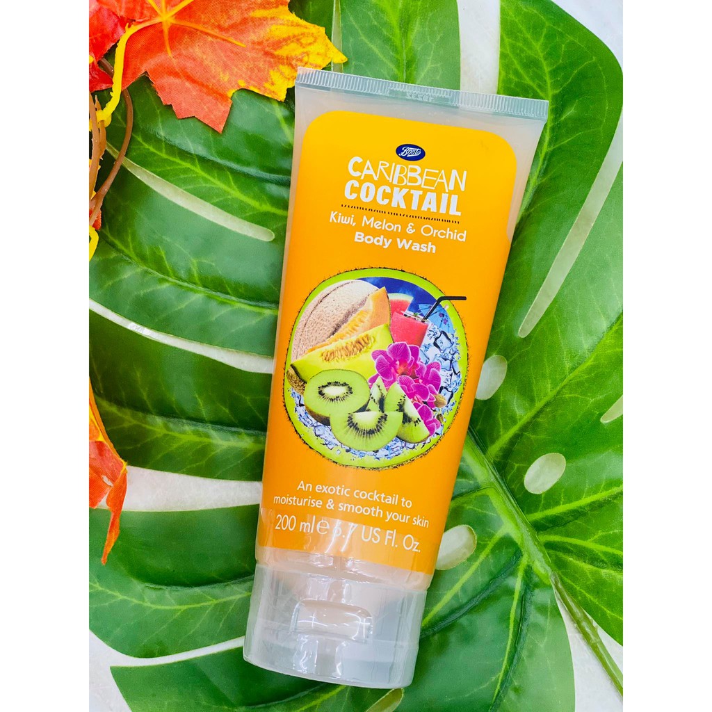 ฺBoots Body wash Caribbean Cocktail 200ml | Shopee Thailand