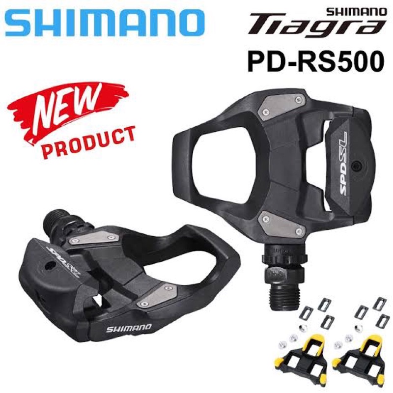 บันไดหมอบ Shimano PD- RS500 พร้อมคลีท Shimano | Shopee Thailand