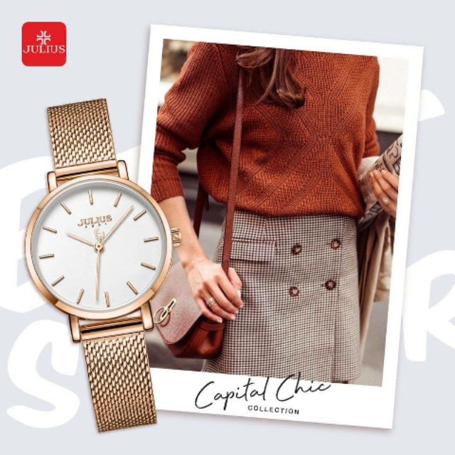 นาฬิกาแฟชั่นแบรนด์ Juius แท้ 100% จากประเทศเกาหลีปกติ ราคาปกติ 1,650 ...