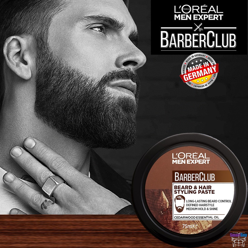 L’OREAL Men Expert BarberClub Beard & Hair Styling Paste 75ml ...
