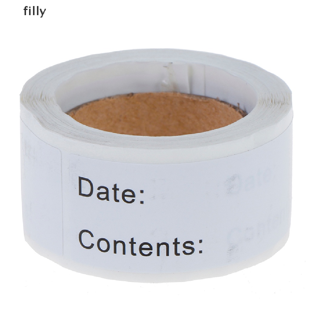 [FILLY] 125pcs Food Storage Labels Refrigerator Freezer Labels Adhesive ...