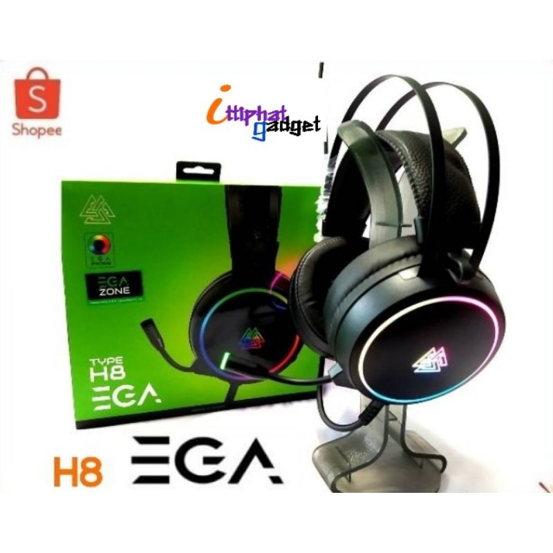 🔥HOT SALE🔥🔥EGA TYPE H8 USB Gaming Headset 7.1 🔥Virtual Surround ของแท้ ...