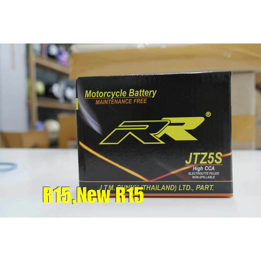 แบตเตอรี่ สำหรับรถ YAMAHA ,R15,NEW R15 NO.1 5 แอมป์ JTZ5S | Shopee Thailand
