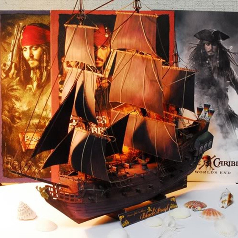 DIY Papercraft Pirates of the Caribbean The Black Pearl Corsair ...
