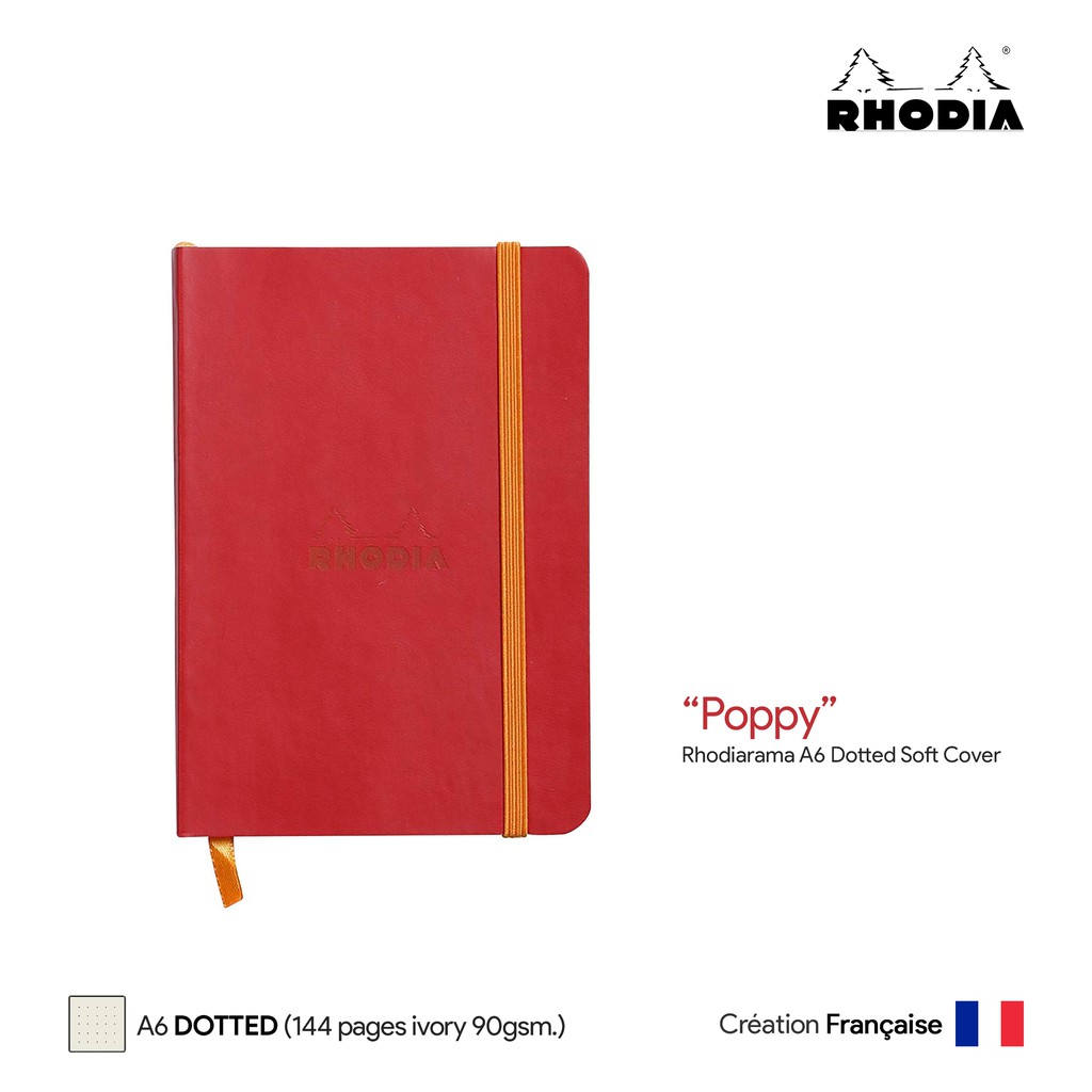 Rhodia Rhodiarama (A6) Dotted Soft Cover (Poppy) - สมุดโน๊ตปกอ่อน ...