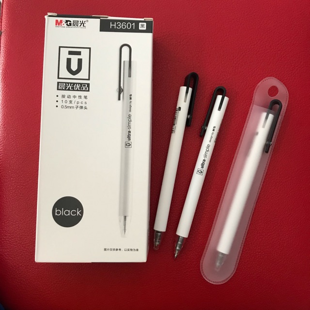 ปากกาเจลกดสีดำ U ultraSimple 0.5 mm | Shopee Thailand