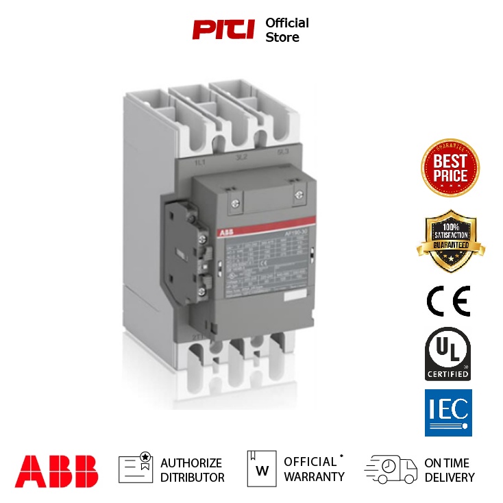 ABB AF205-30-11 100-250VAC/DC 100kW 1NO+1NC แมกเนติก คอนแทคเตอร์ Contactor AF Range | Shopee ...